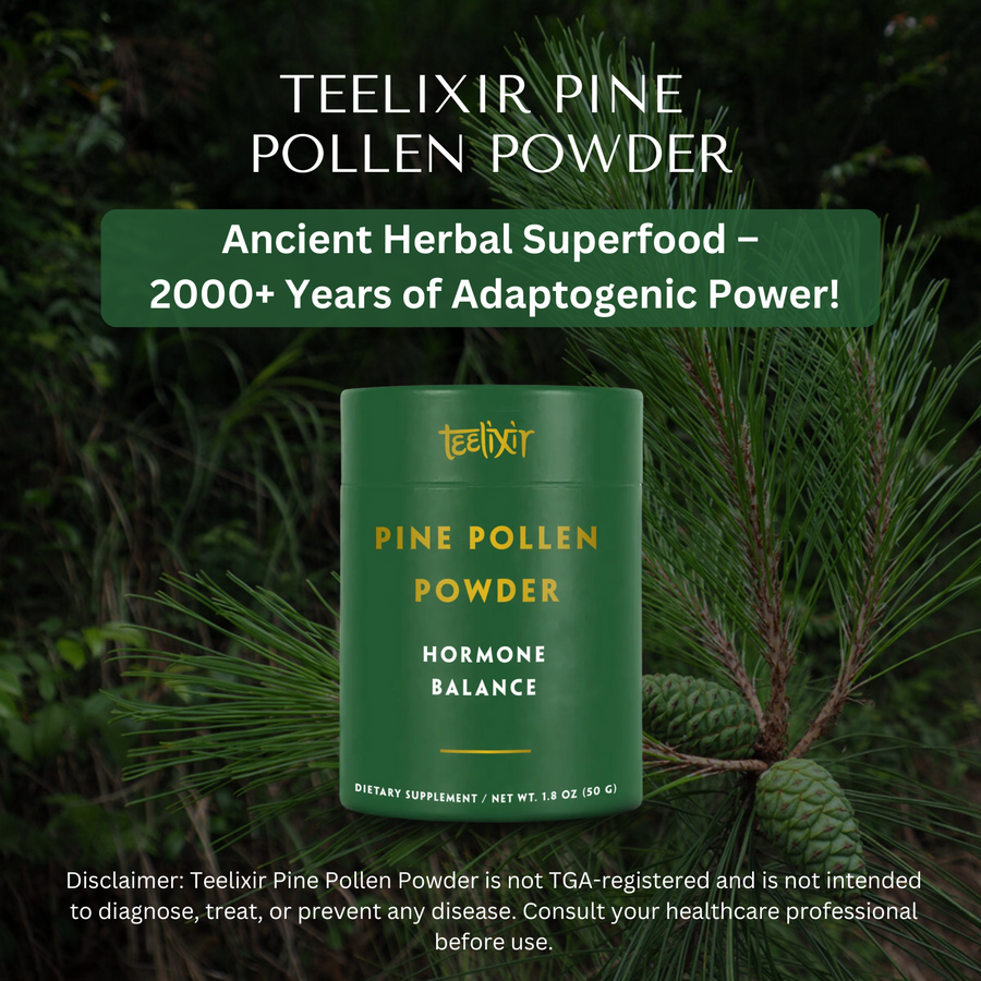 Teelixir Pine Pollen Powder | Natural Vitality and Hormonal Balance